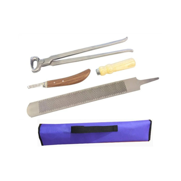 Complete Farrier Tool Kit | Hoof Rasp, Nipper, and Knife Set for Profe ...