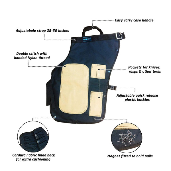 Nubuck Leather Farrier Chaps for Professional Equine Care – MHAY INDUSTRIES