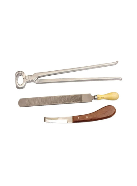Complete Farrier Tool Kit | Hoof Rasp, Nipper, and Knife Set for Profe ...